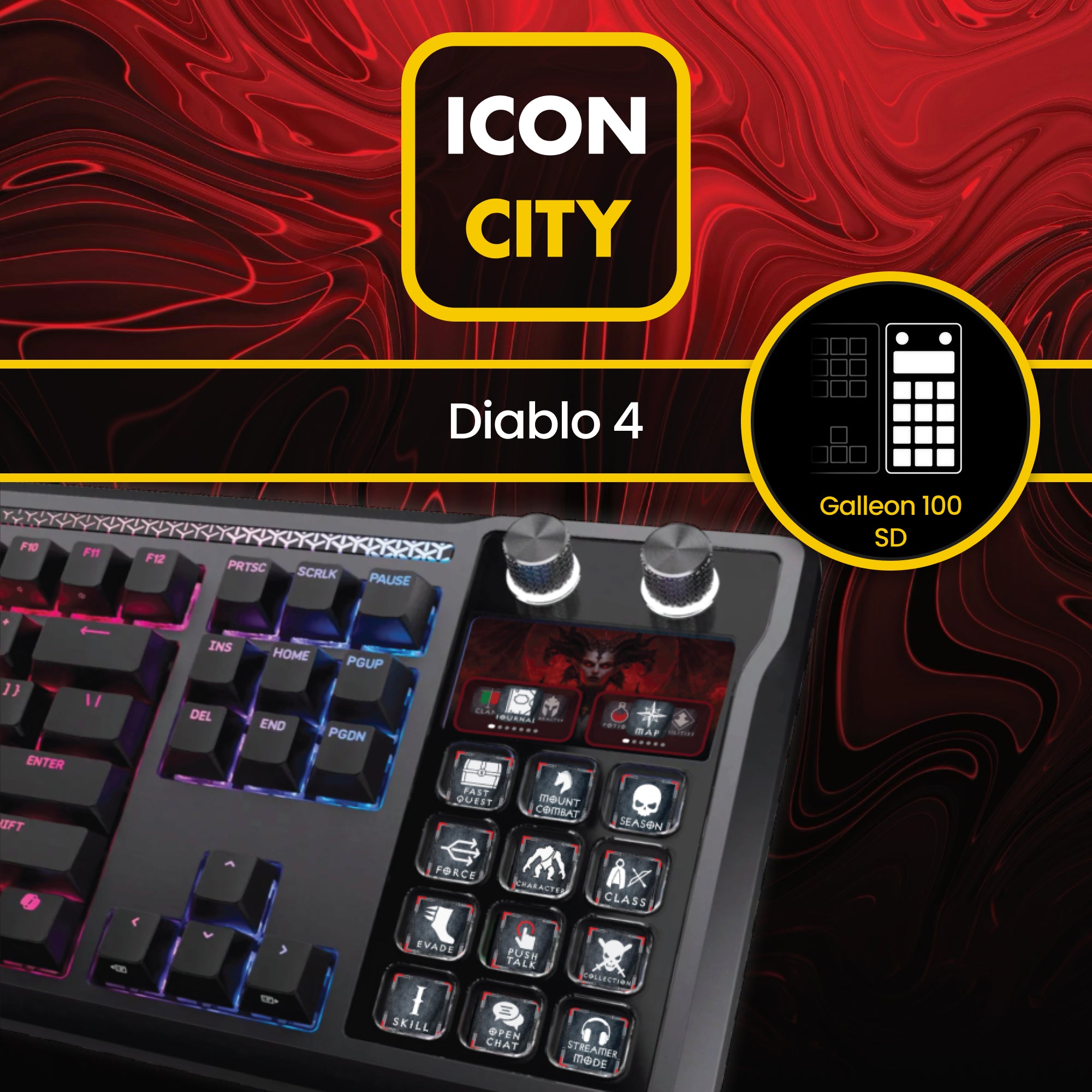 Diablo 4 for Corsair Galleon 100 SD Keyboard- 80 Icons and Profile ...