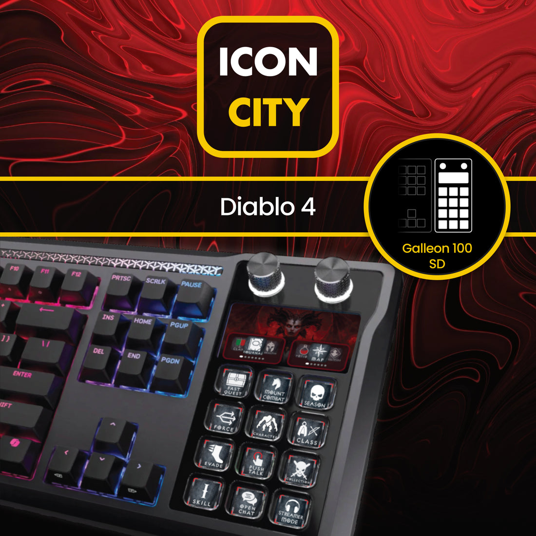 Diablo 4 for Corsair Galleon 100 SD Keyboard- 80 Icons and Profile ...