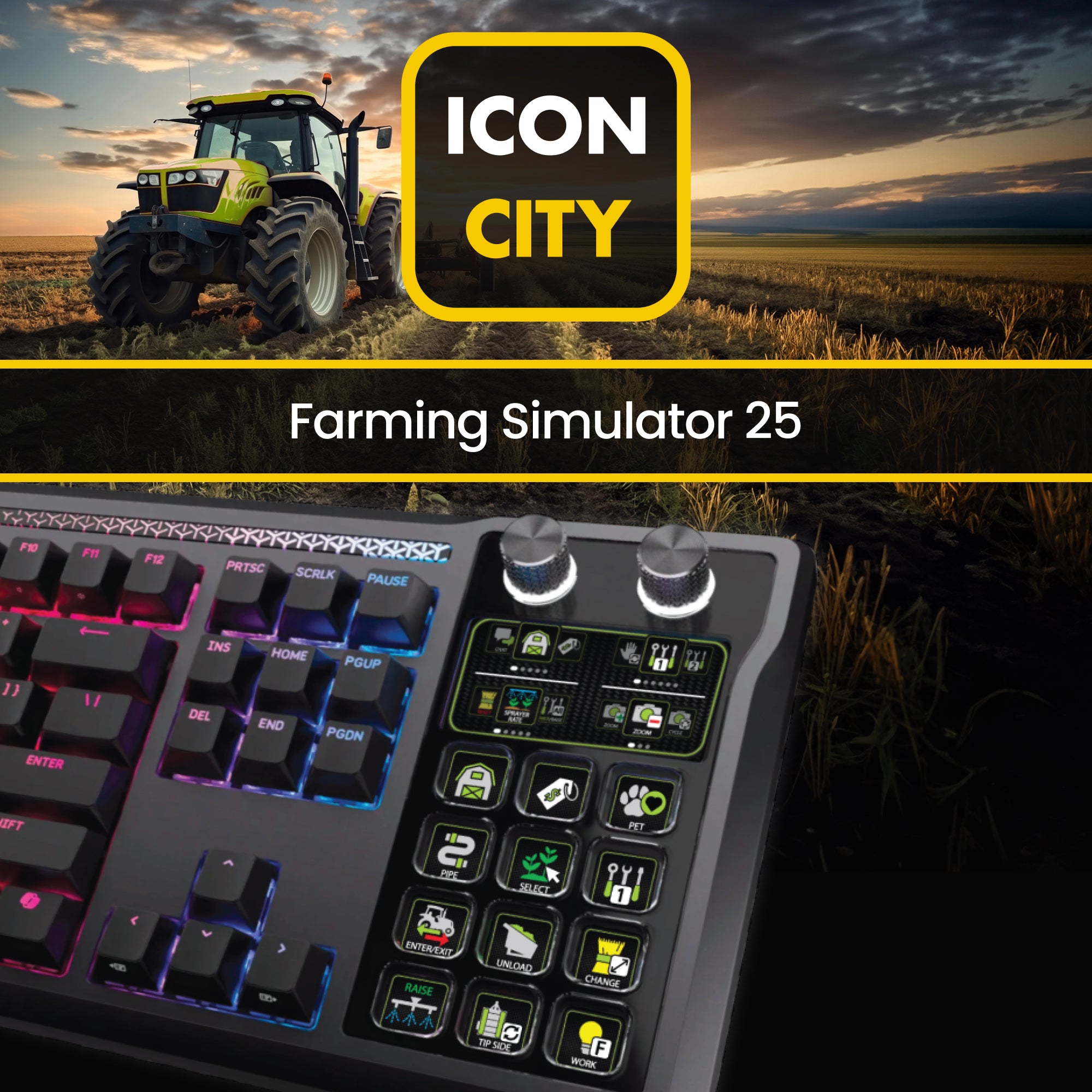 Farming Simulator 25 Simulator for Corsair Galleon 100 SD Keyboard- 34 ...