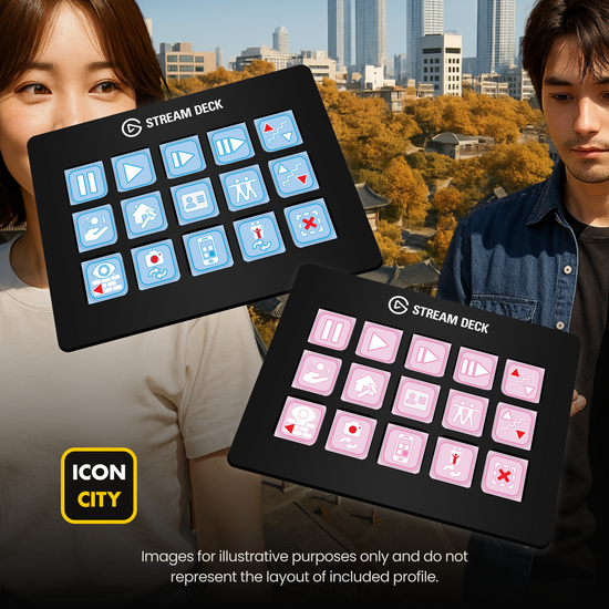 InZOI - 38 Pink & 38 Blue Icons for Elgato Stream Deck / Neo / 15 & 32 ...