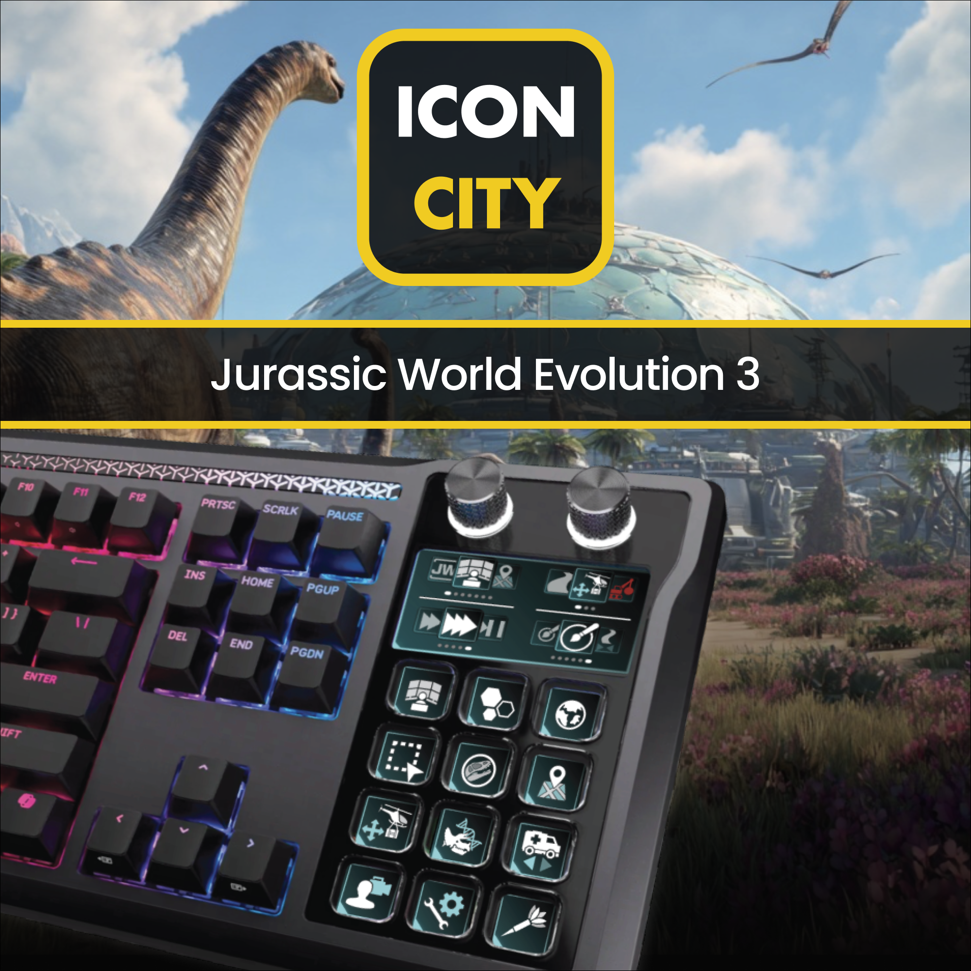 Jurassic World Evo 3 Simulator for Corsair Galleon 100 SD Keyboard- 123 ...
