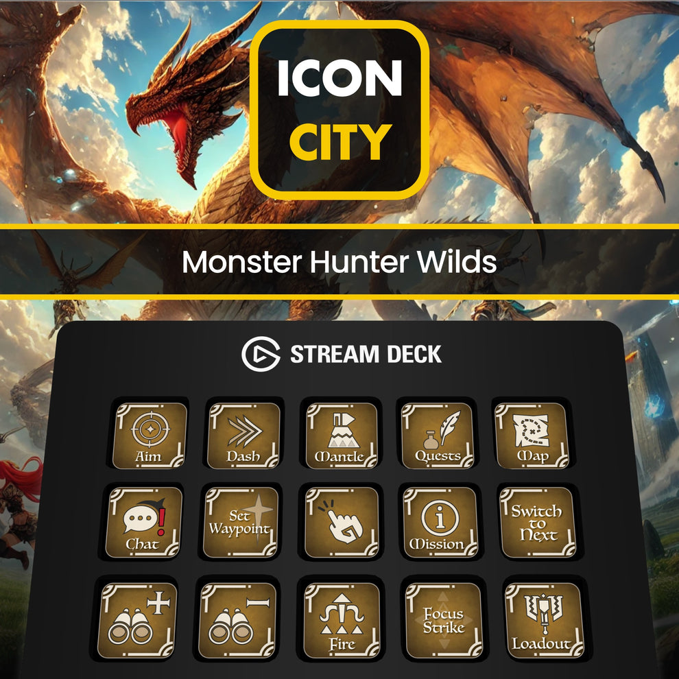 Monster Hunter Wilds - 118 Icons for Elgato Stream Deck – iConCity.com