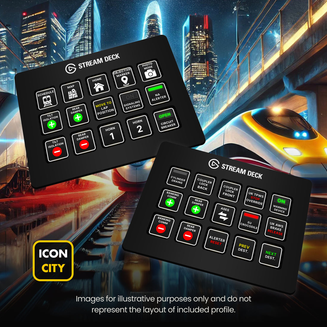 Train Sim World 5 - 294 Icons and Profiles for Elgato Stream Deck ...