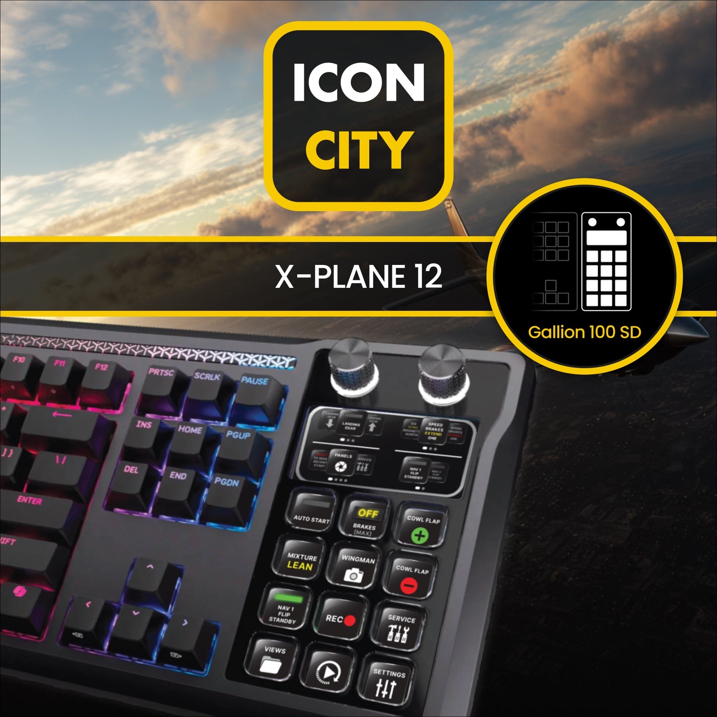 X-Plane for Corsair Galleon 100 SD Keyboard- 34 Icons and Profiles for ...