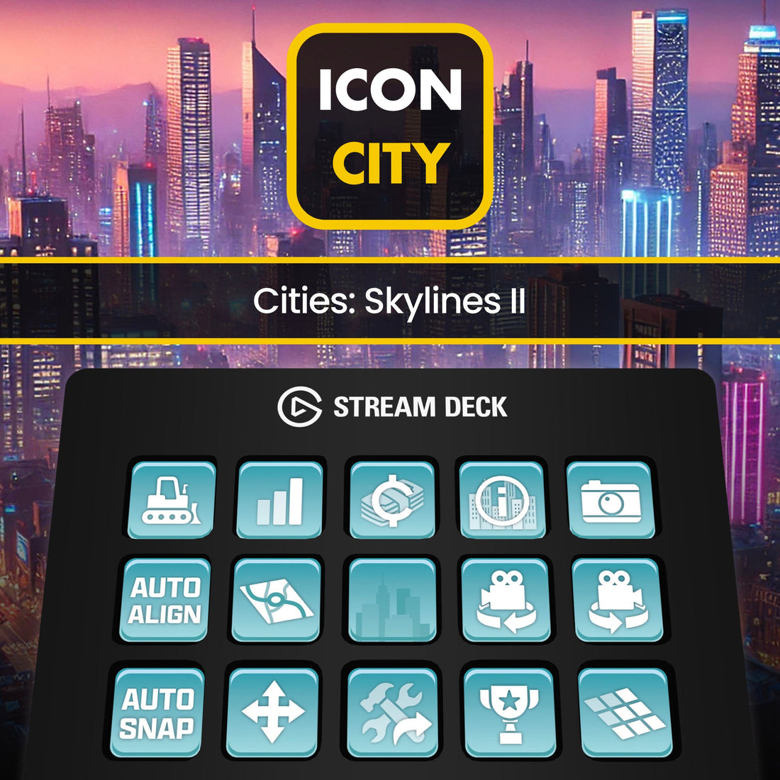 Cities: Skylines II - 54 Icons for Elgato Stream Deck – iConCity.com