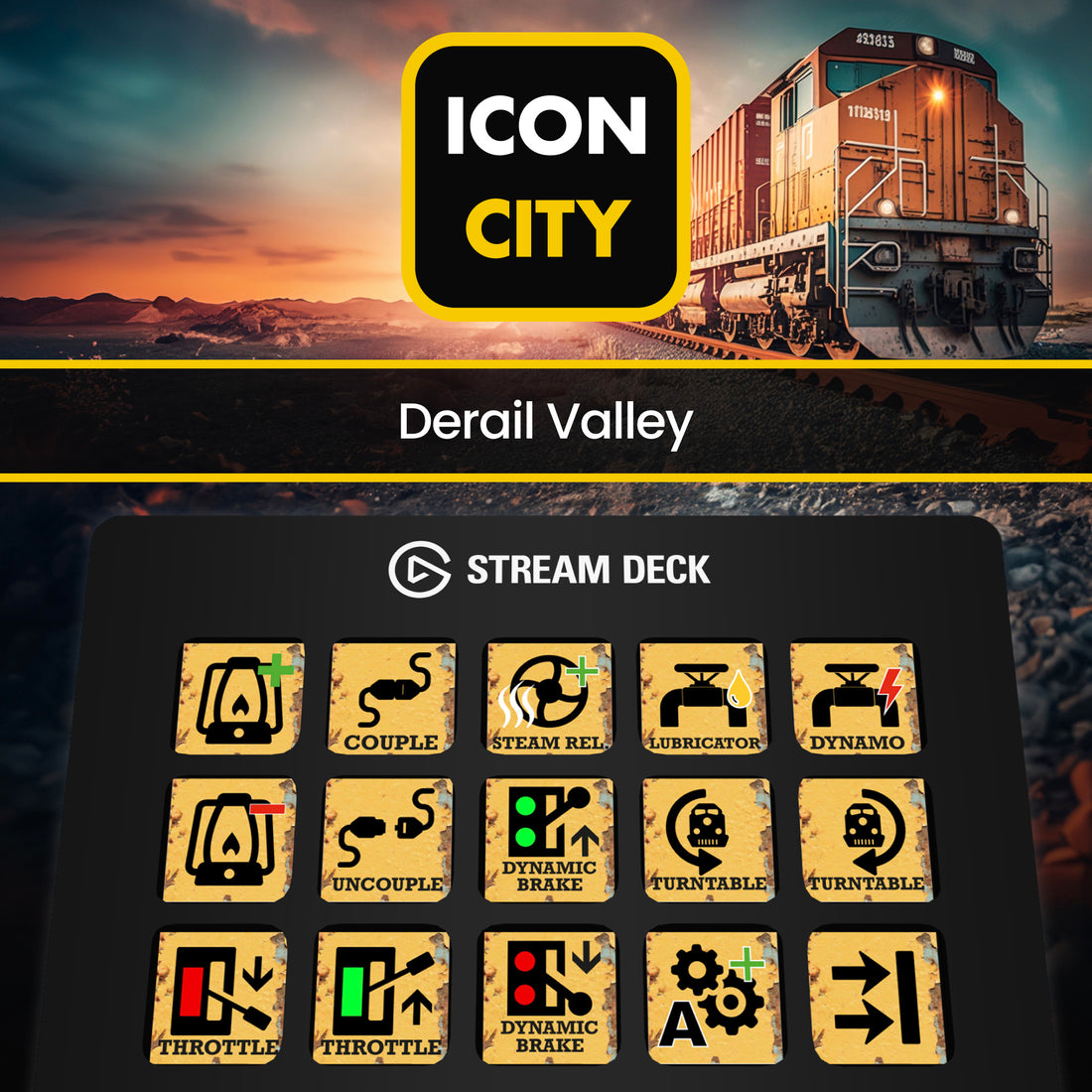 Derail Valley - 101 Icons for Elgato Stream Deck – iConCity.com
