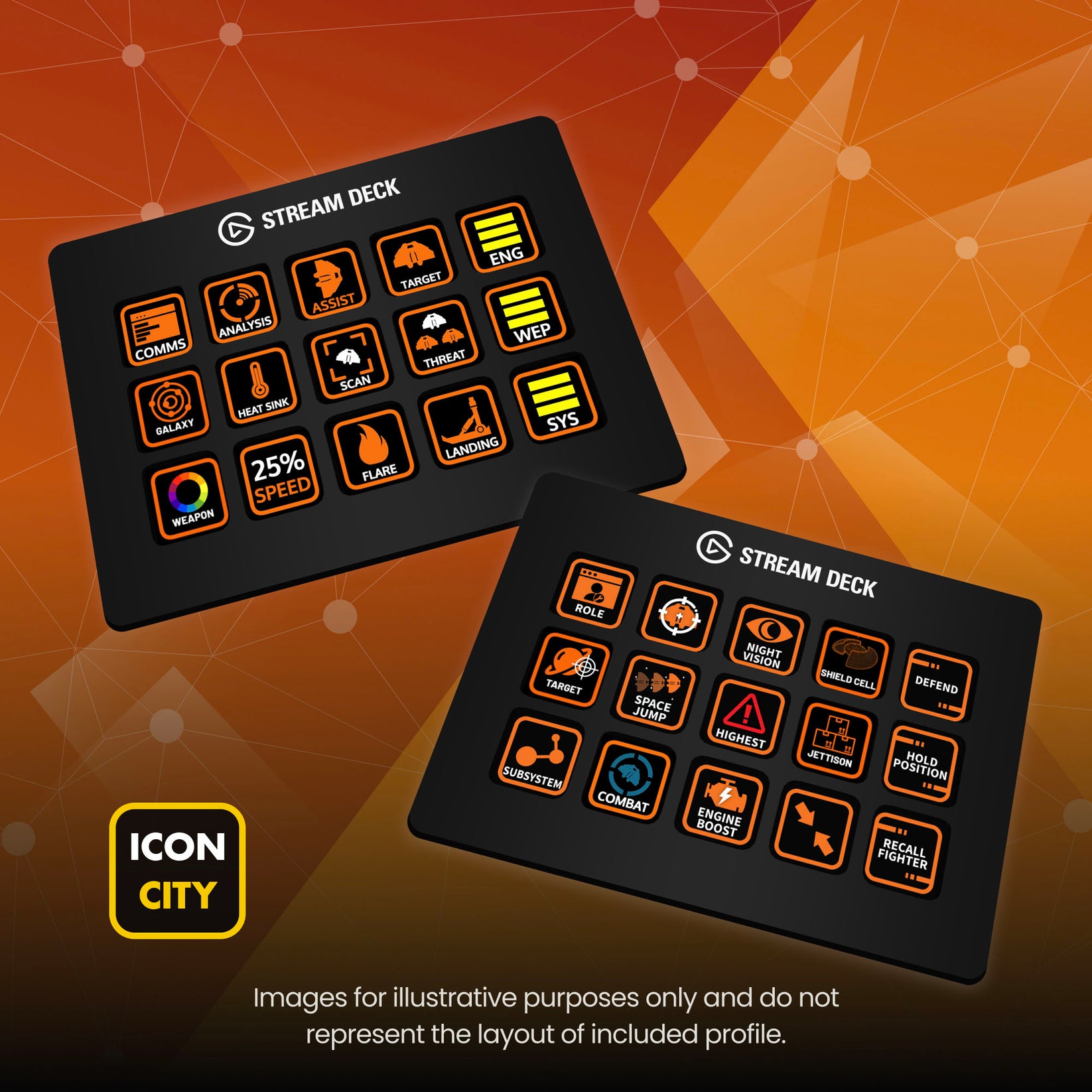 Elite Dangerous - 232 Icons for Elgato Stream Deck – iConCity.com