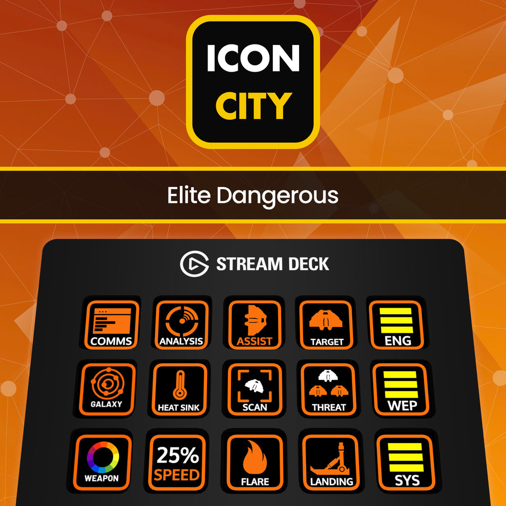 Elite Dangerous - 232 Icons for Elgato Stream Deck – iConCity.com