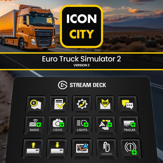Euro Truck Simulator 2 - 170 Icons for Elgato Stream Deck – iConCity.com