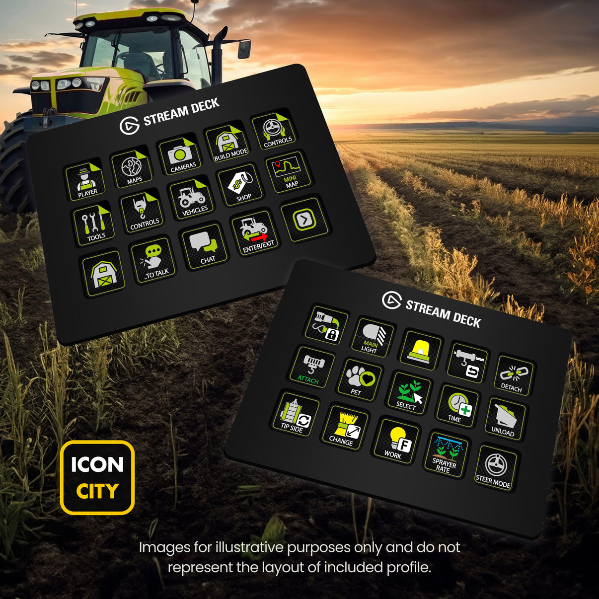 Farming Simulator 25 - 326 Icons and profiles for Elgato Stream Deck ...