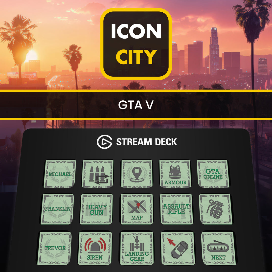 GTA V - 150 Icons and Profiles for Elgato Stream Deck – iConCity.com
