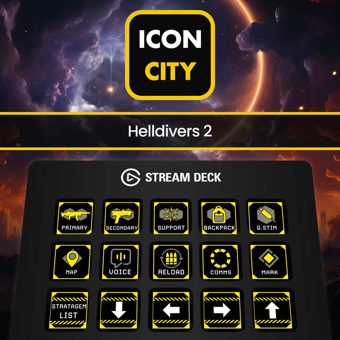 Helldivers 2 - 37 Icons for Elgato Stream Deck – iConCity.com