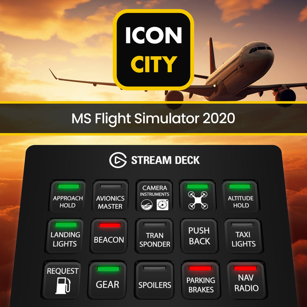 MS Flight Simulator 2020 - 477 Icons for Elgato Stream Deck – iConCity.com