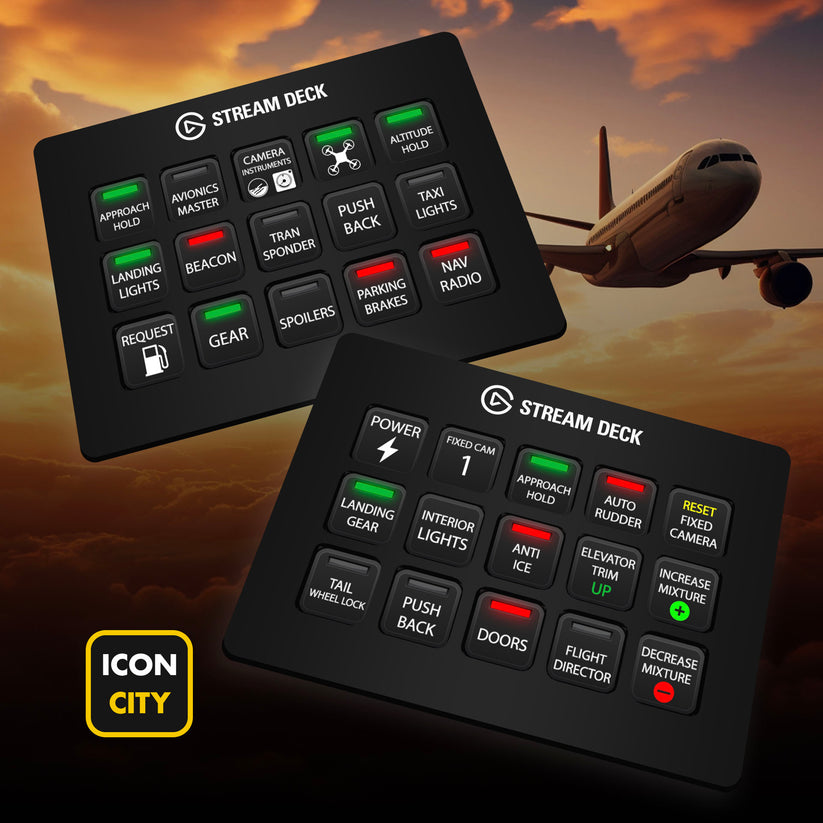 MS Flight Simulator 2020 - 477 Icons for Elgato Stream Deck – iConCity.com