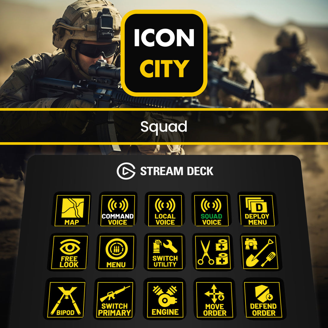 Squad - 65 Icons for Elgato Stream Deck – iConCity.com
