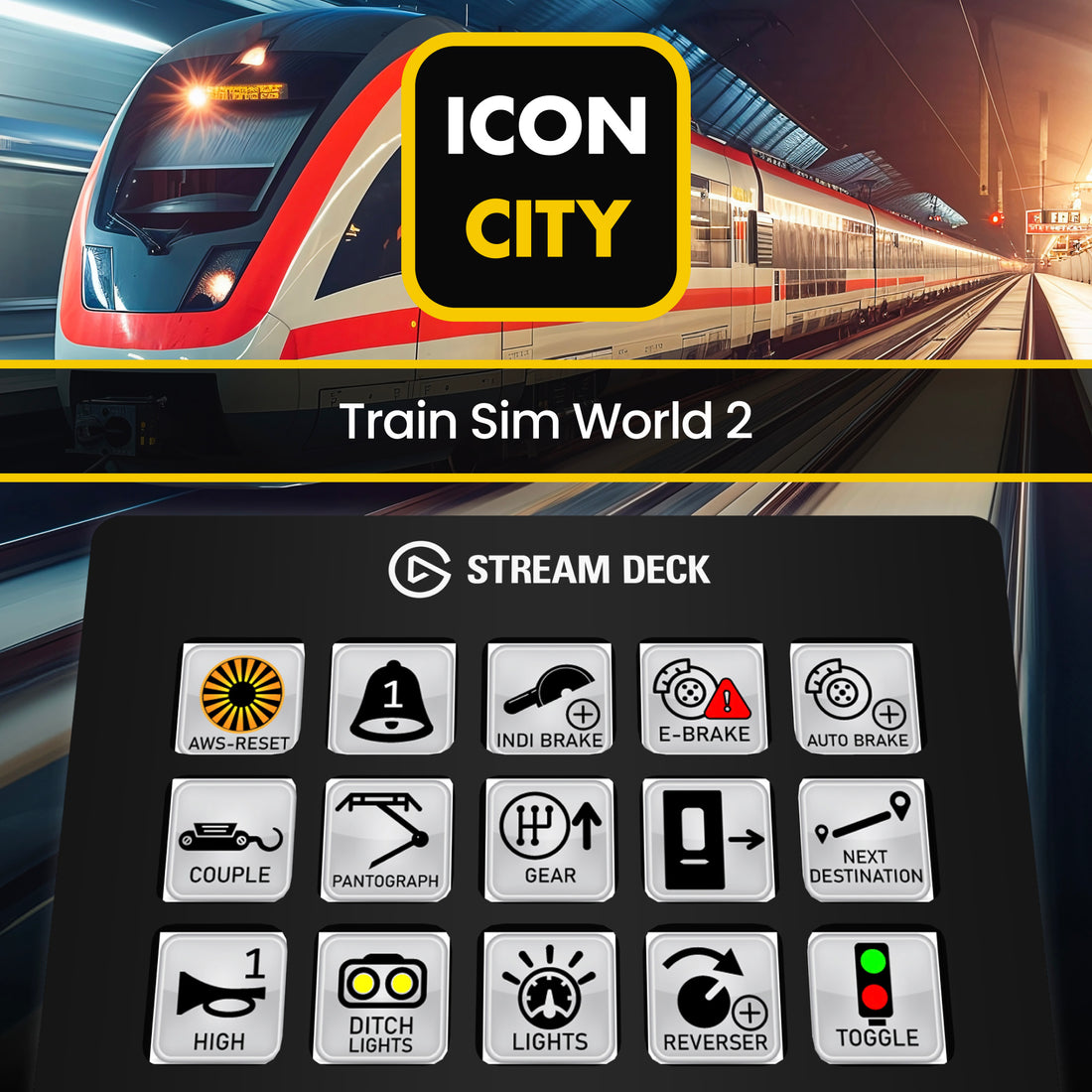 Train Sim World 2 - 60 Icons for Elgato Stream Deck – iConCity.com